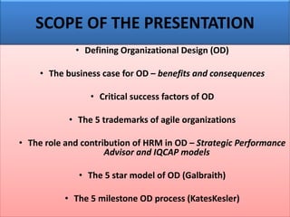 Organizational Design (OD): Core HRM Competency to Future proof ...