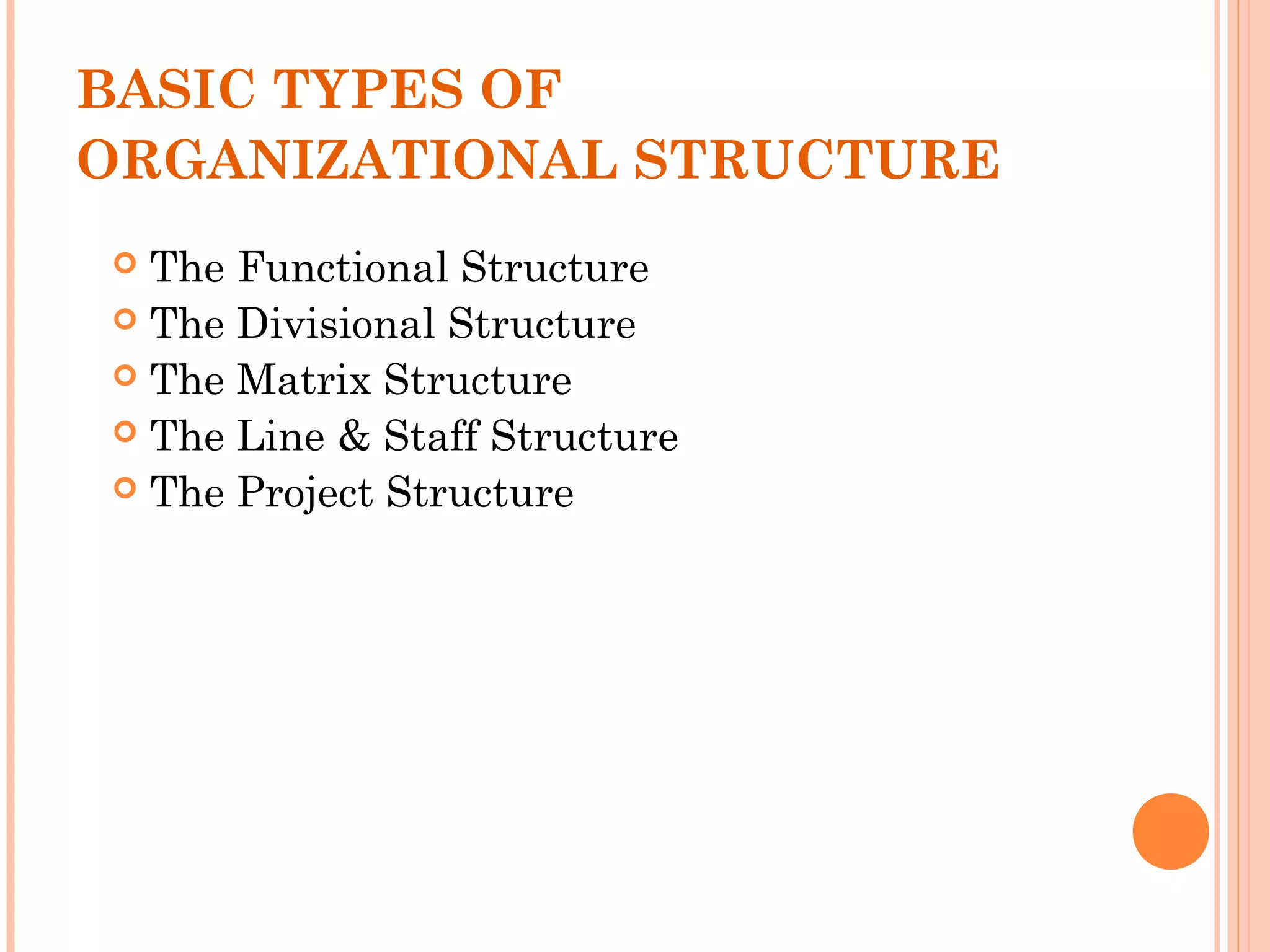 Organizational design!structure | PPT | Business | Business and Finance