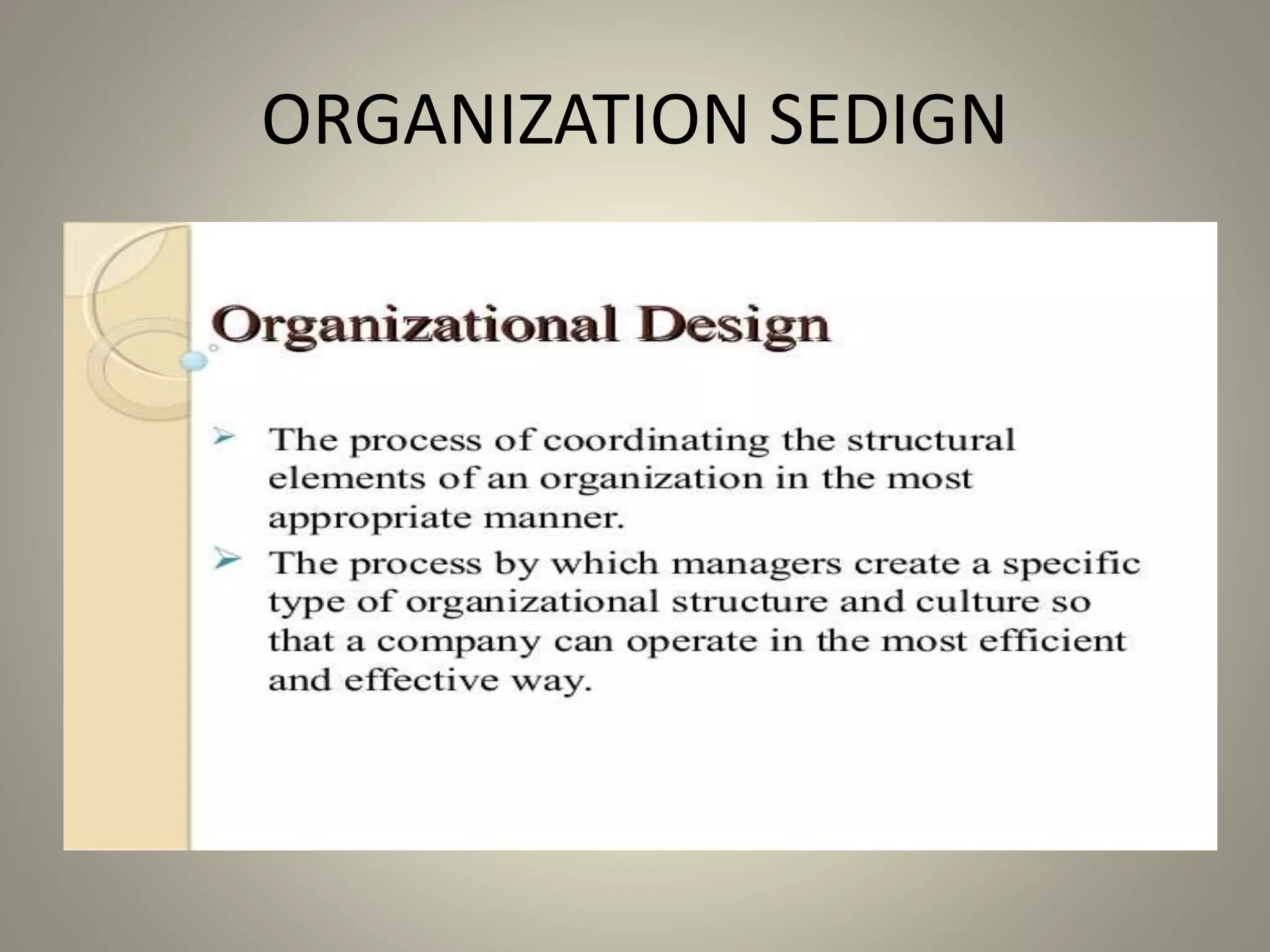 Organizational design structure ppt | PPT