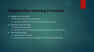 Organizational developement : Continuous change | PPTX