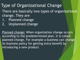 Organizational development and change | PPTX