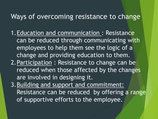 Organizational development and change | PPTX