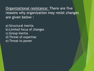 Organizational development and change | PPTX