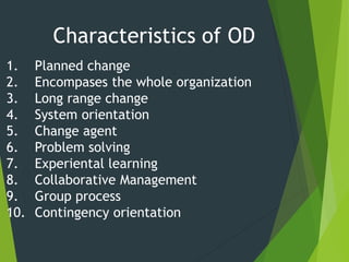 Organizational development and change | PPTX
