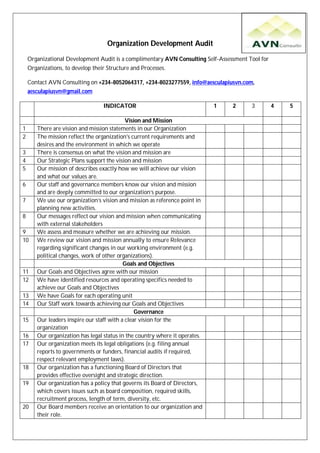 Organizational development audit | PDF | Human Resources | Business