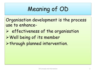 Organizational development and change | PPTX