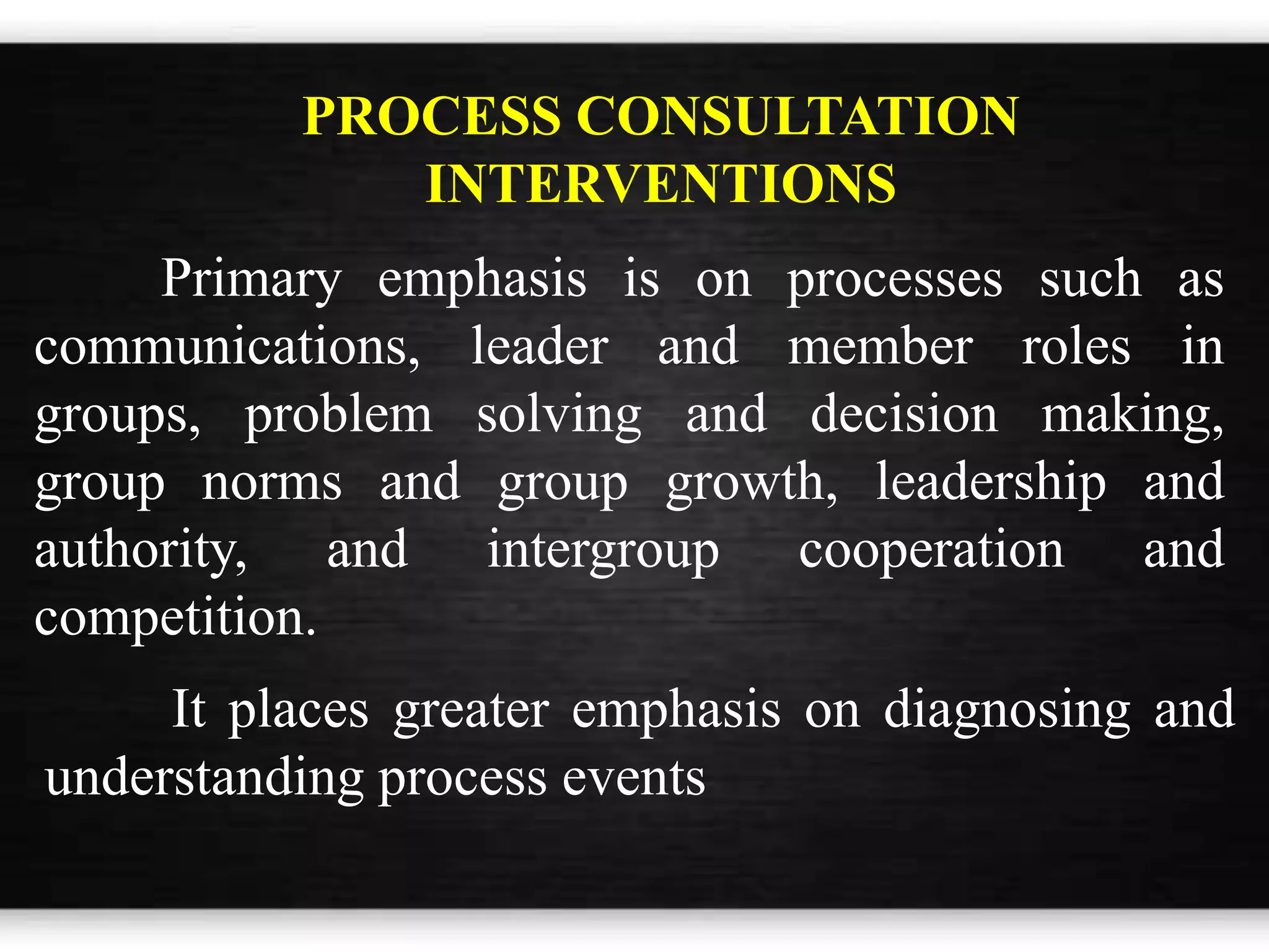 Organizational development interventions | PPTX
