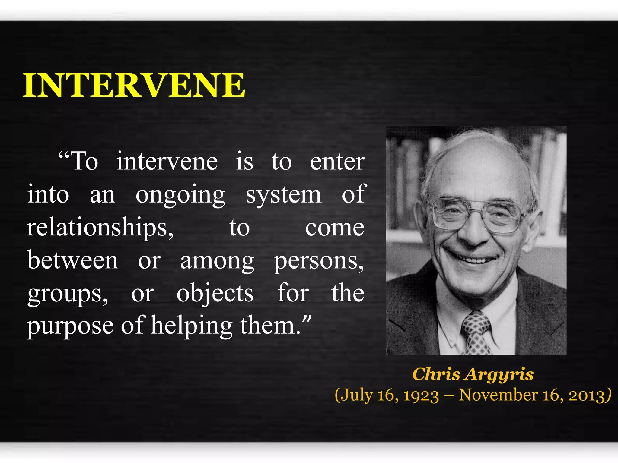 Organizational development interventions | PPTX