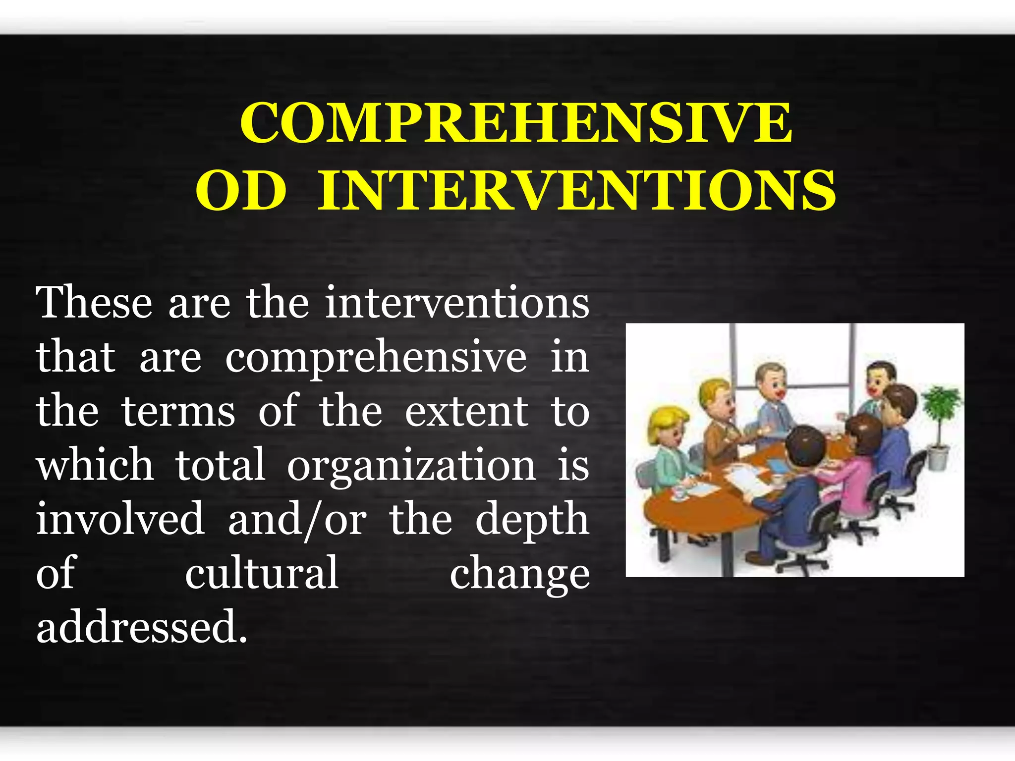 Organizational development interventions | PPTX