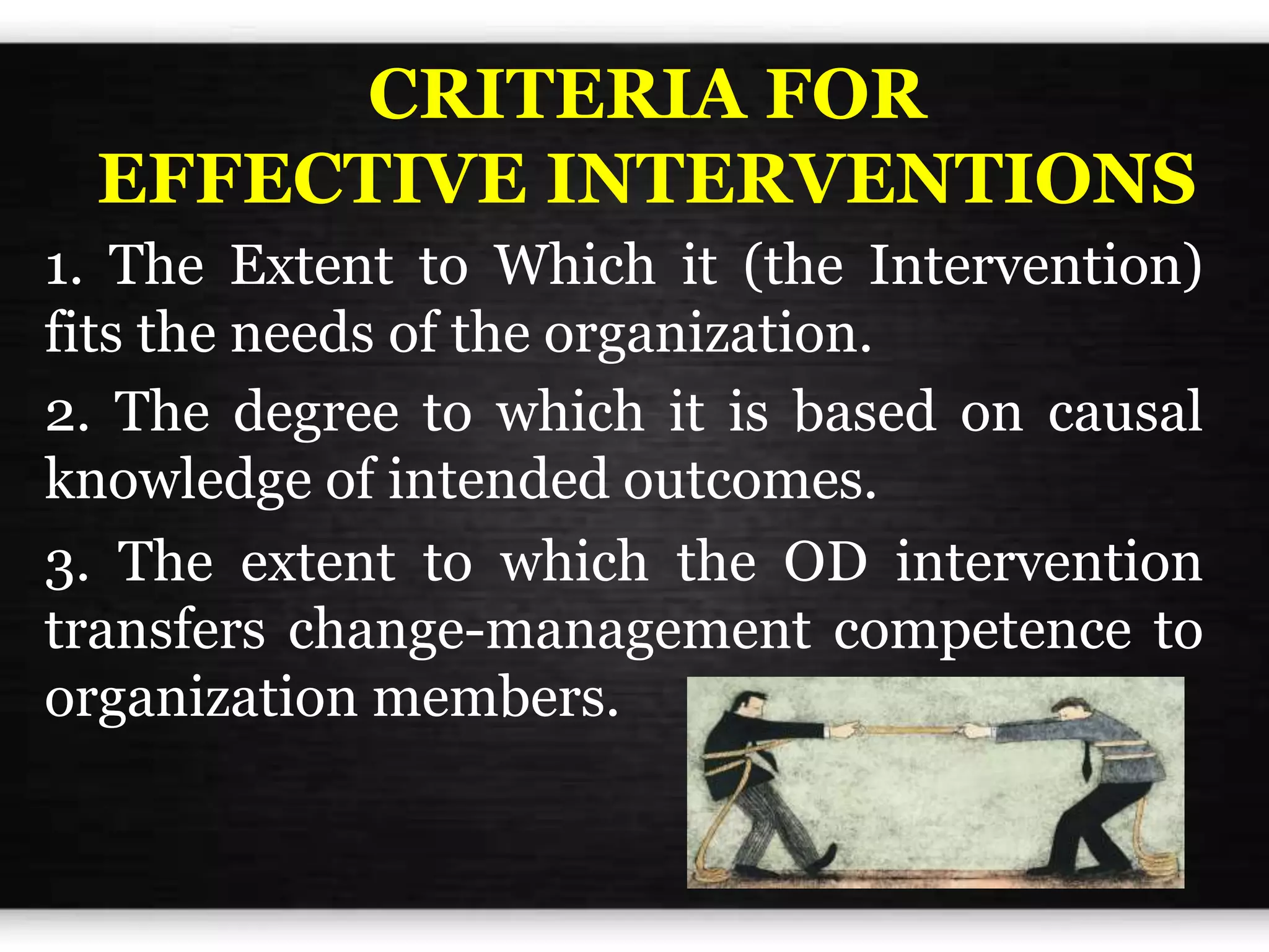 Organizational development interventions | PPTX
