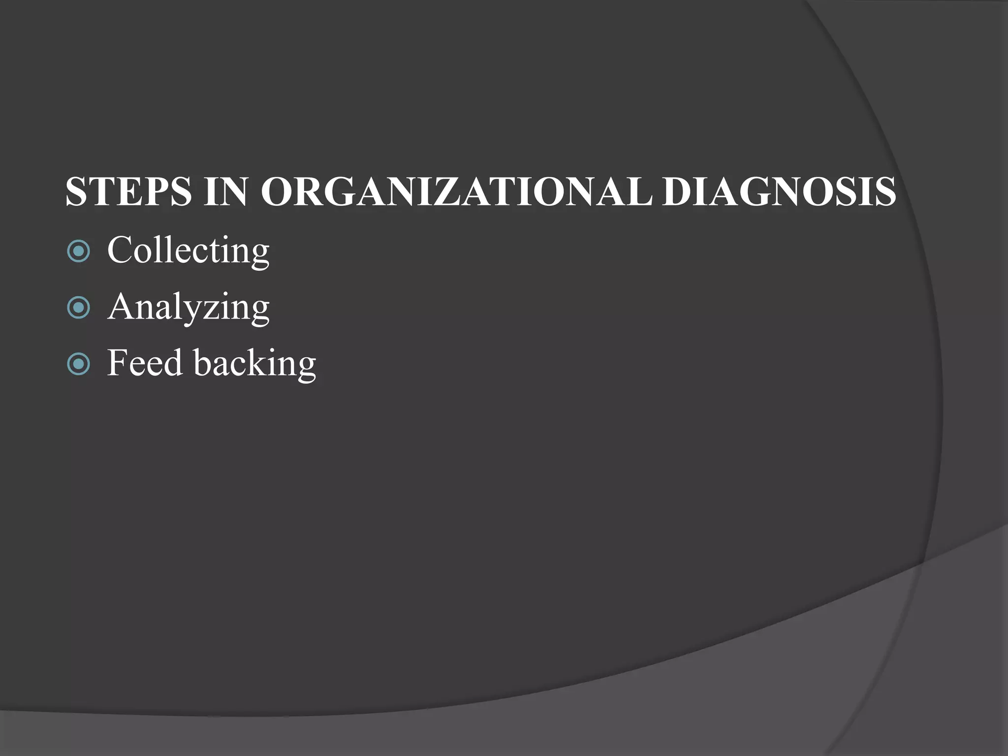 Organizational diagnosis | PDF