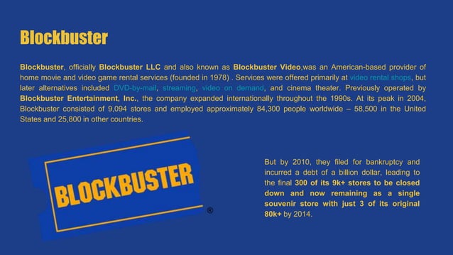 Organizational Diagnosis of BlockBuster.pptx | Home Entertainment ...