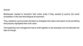 Organizational Diagnosis of BlockBuster.pptx | Home Entertainment ...