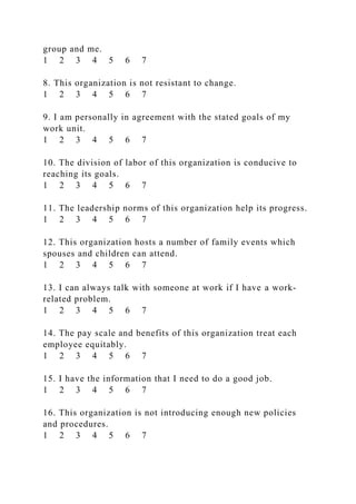 Organizational Diagnosis QuestionnaireFrom time to time organi.docx
