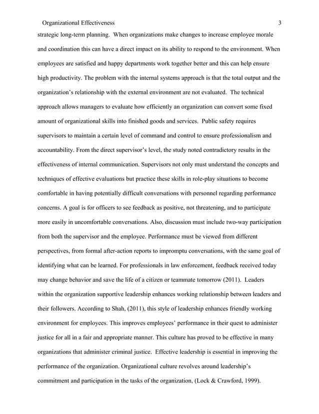 Organizational effectiveness | PDF