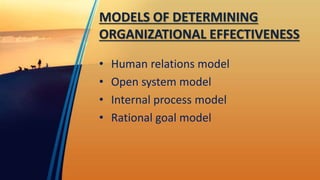 Organizational effectiveness | PPTX