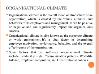 ORGANIZATIONAL EFFECTIVENESS &ORGANIZATIONAL CLIMATE.pptx