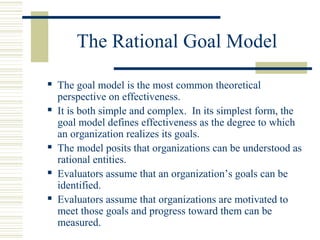 Organizational effectiveness | PPT