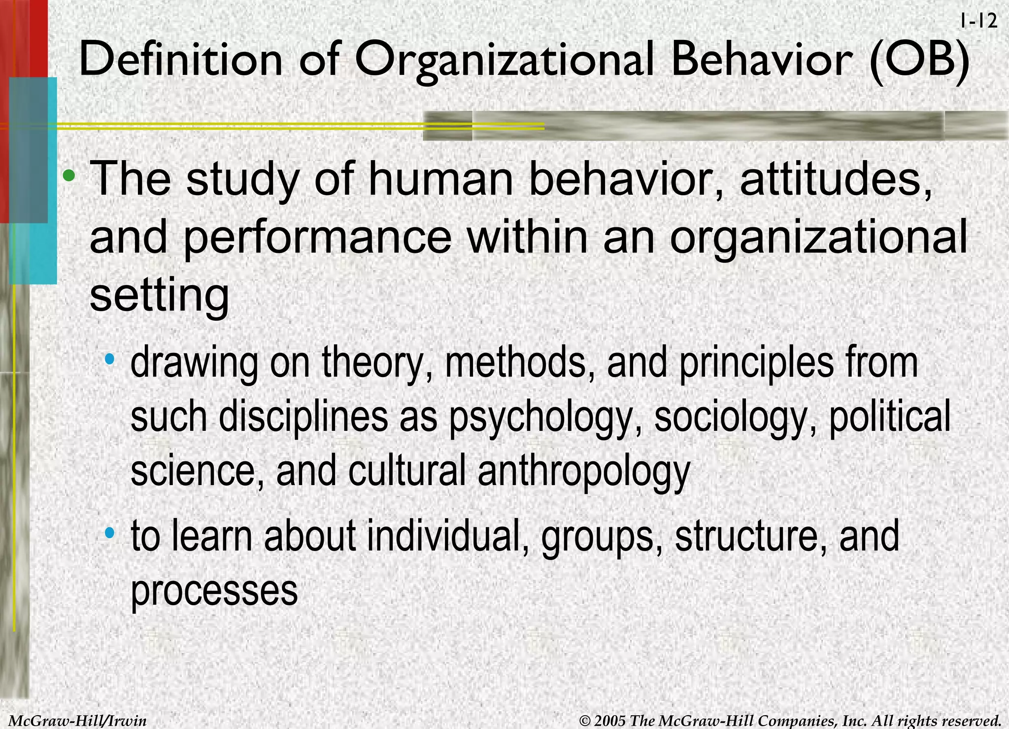 Organizational Behavior Management (introduction) | PPT
