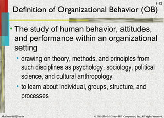 Organizational Behavior Management (introduction) | PPT