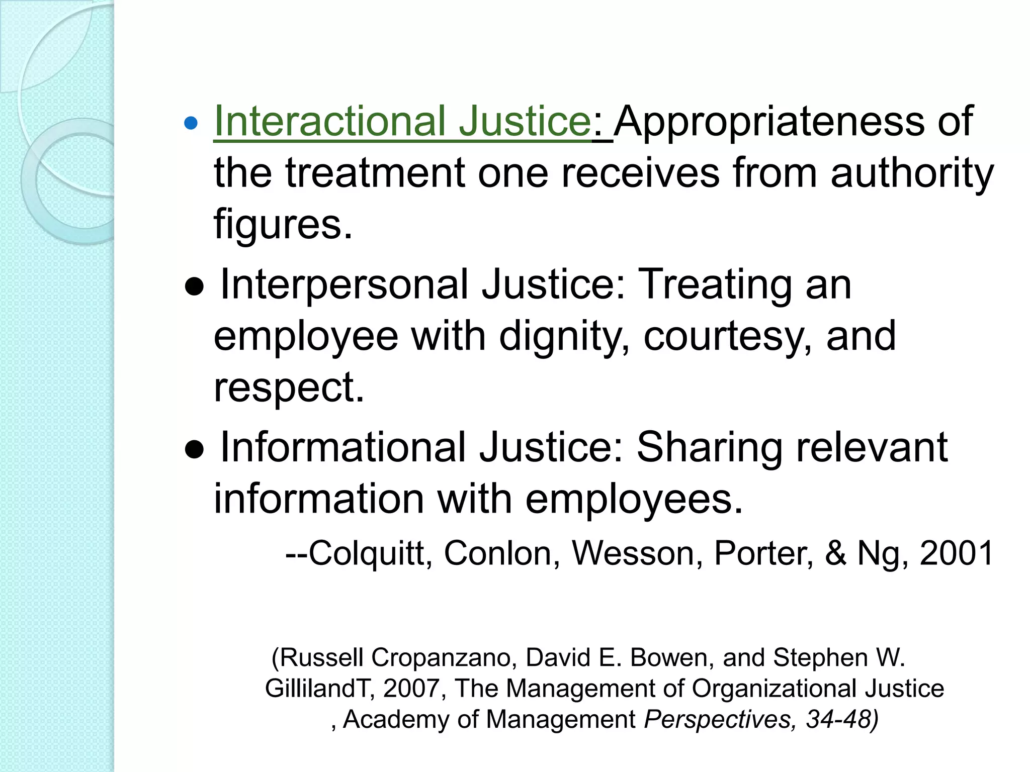 Organizational justice | PPTX