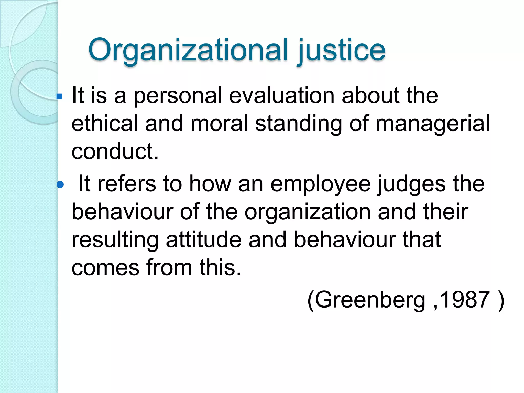 Organizational justice | PPTX