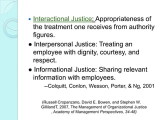 Organizational justice | PPTX