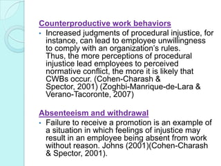 Organizational justice | PPTX