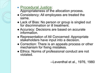 Organizational justice | PPTX