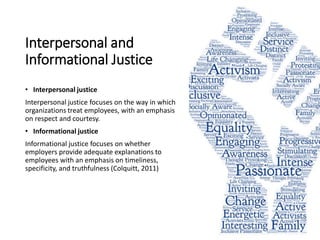 Organizational Justice | PDF | Business | Business and Finance