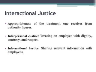 Organizational justice | PPTX