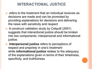Organizational Justice | PPTX