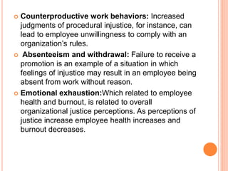 Organizational Justice | PPTX