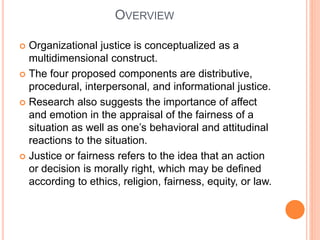 Organizational Justice | PPTX