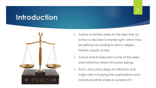Organizational justice ppt | PPTX