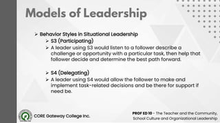 Professional Education - Organizational Leadership | PPTX