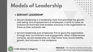Professional Education - Organizational Leadership | PPTX