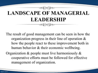 Organizational leadership and management | PPTX
