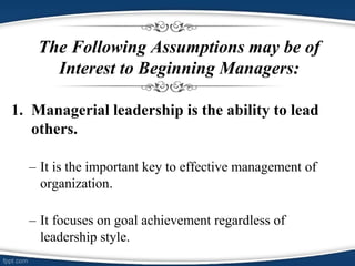 Organizational leadership and management | PPTX
