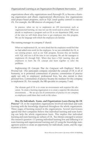 Organizational learning 1 l | PDF