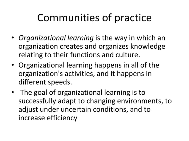 Organizational Learning CELM.ppt