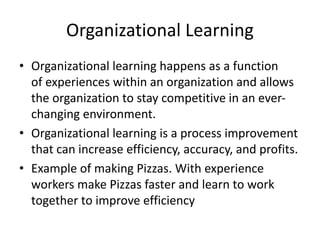 Organizational Learning Celm Ppt