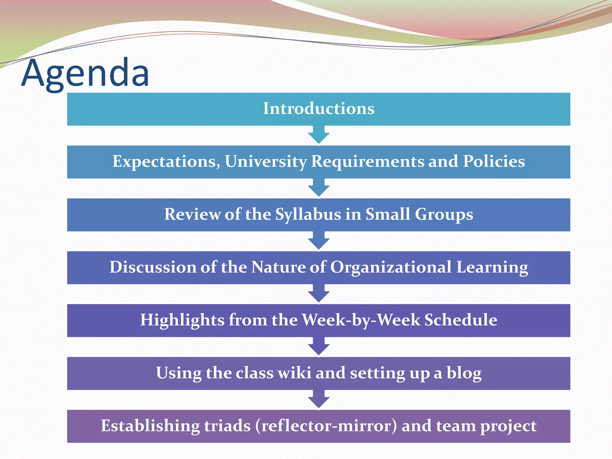 Organizational learning first class overview | PPT