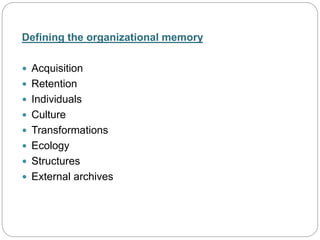 Organizational learning theory | PPTX