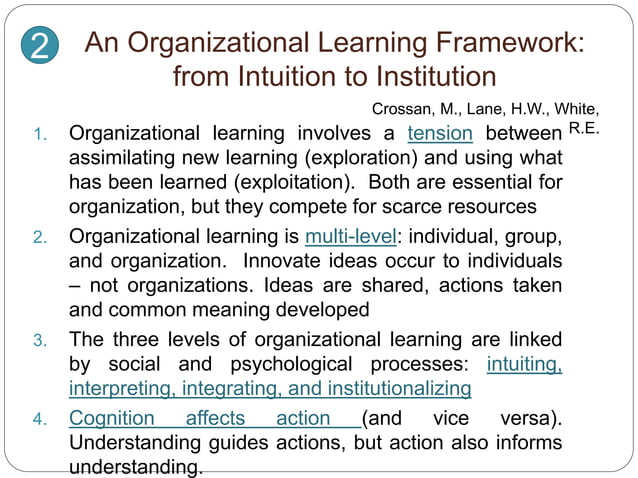 Organizational learning theory | PPTX | Business | Business and Finance