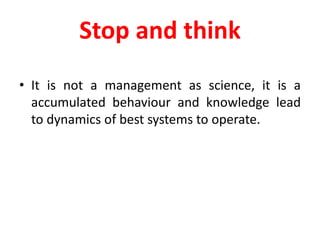 Organizational management | PPTX