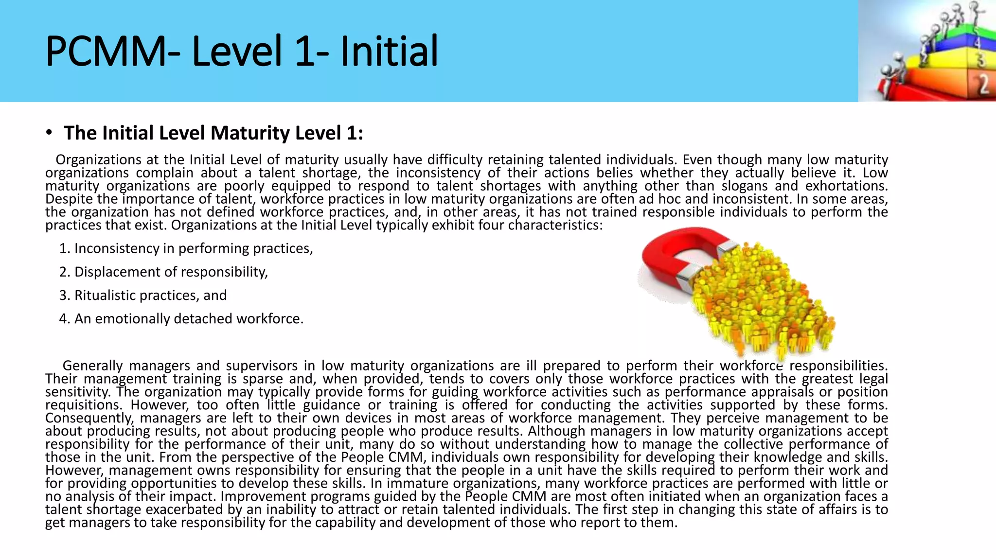 Organizational maturity model pcmm | PPTX