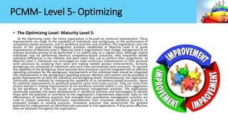 Organizational maturity model pcmm | PPTX