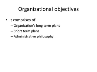 Organizational objectives and individual objectives | PPTX