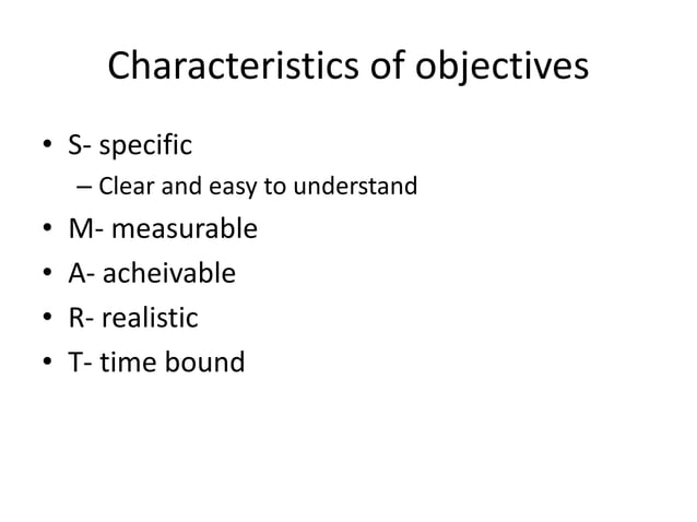 Organizational objectives and individual objectives | PPTX